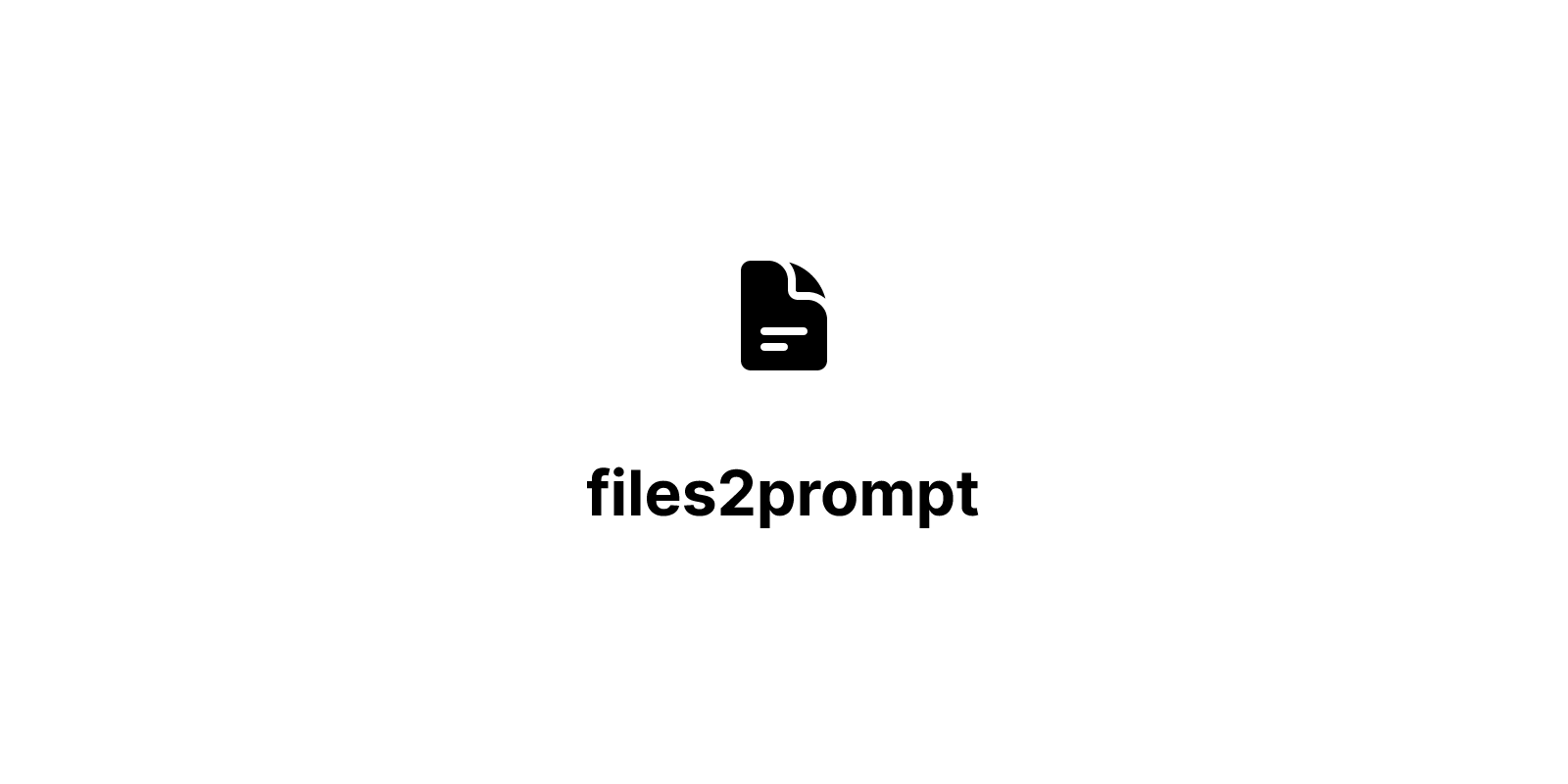 Files2prompt Convert Files To Llm Prompts